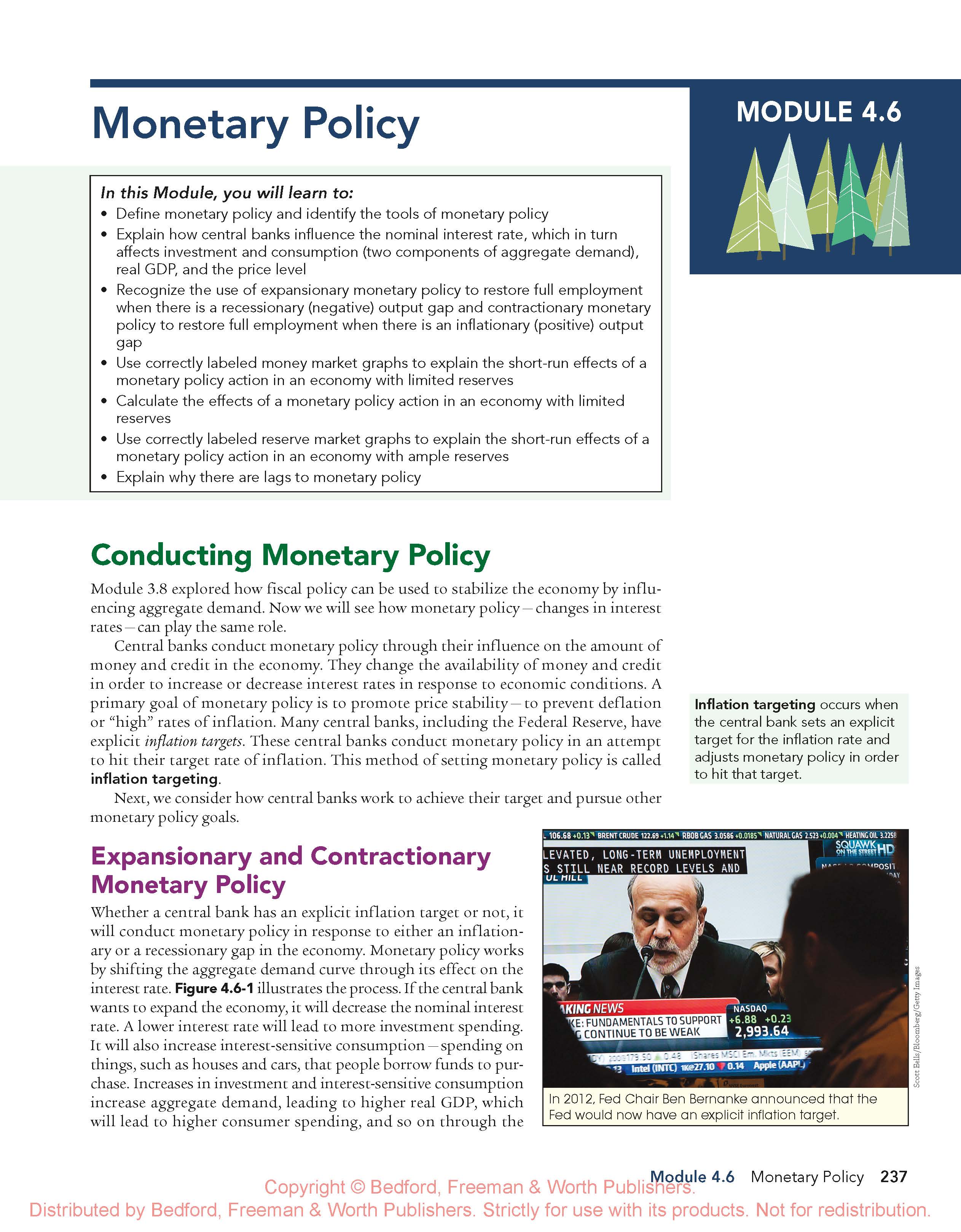Monetary Policy Module